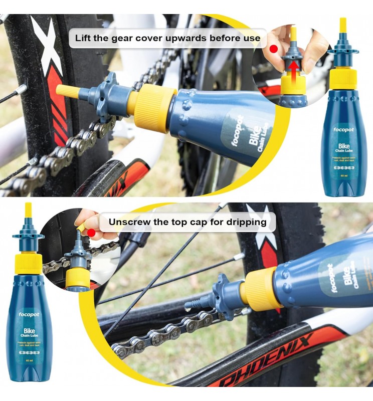 Focopot Bike Cleaning Kit Including Bicycle Chain Cleaner Degreaser