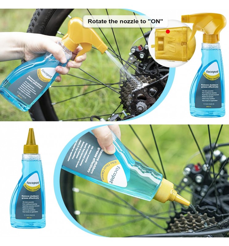 Focopot Bike Cleaning Kit Including Bicycle Chain Cleaner Degreaser